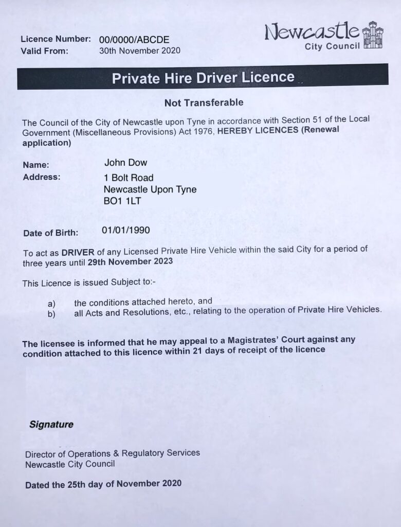 Newcastle Taxi Driver Licensing | ICS Taxi